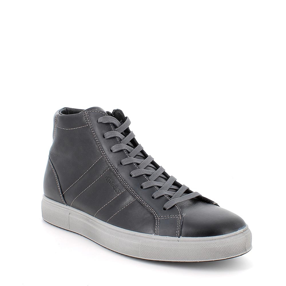 Midcut shoes for men blue with zip