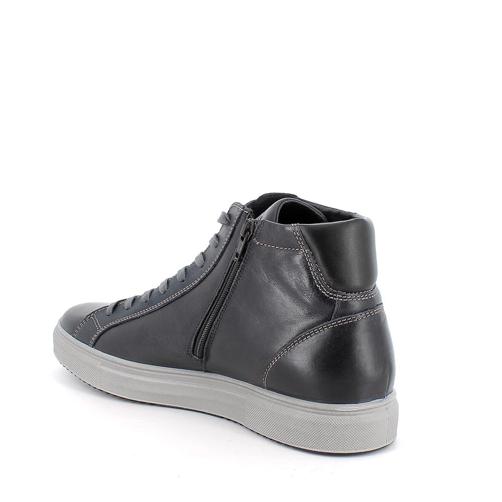 Midcut shoes for men blue with zip